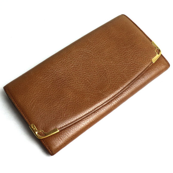 Cartier | Accessories | Cartier Marcello Long Wallet Brown Womens ...